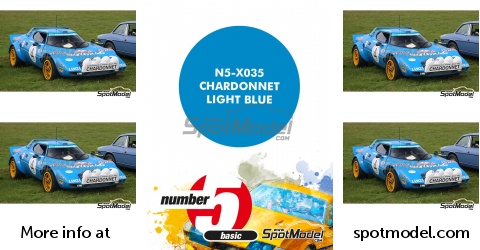 Number Five N5-X035: Paint for airbrush Chardonnet Light Blue 1 x 30ml ...