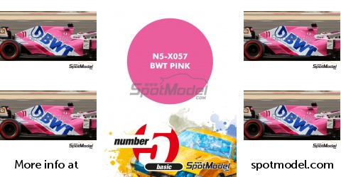 Number Five N5-X057: Paint for airbrush BWT Pink 1 x 30ml for LB Production reference LB-24094 ...