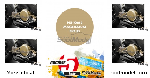 Number Five N5-X062: Paint for airbrush Magnesium Gold 1 x 30ml (ref ...