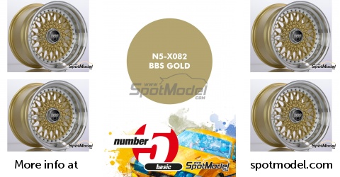 Number Five N5-X082: Paint for airbrush BBS Gold 1 x 30ml (ref. N5-X082 ...