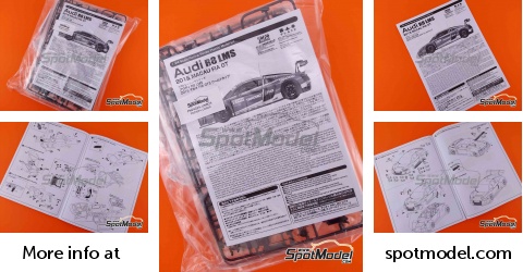 Nunu PN24024-UNBOX: Car scale model kit 1/24 scale - Audi R8 LMS GT3 2015 (ref. PN24024-UNBOX ...