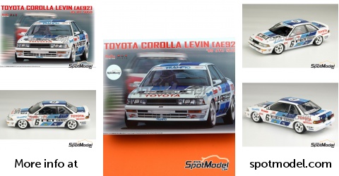 Nunu PN24039: Car scale model kit 1/24 scale - Toyota Corolla Levin ...