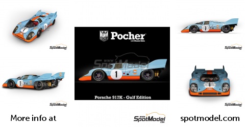 Pocher HK118: Car scale model kit 1/8 scale - Porsche 917K John Wyer ...