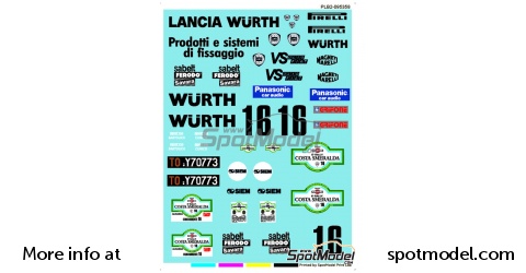 Print Lab Decals PLB2-095358: Marking / livery 1/12 scale - Lancia 037 ...