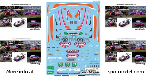 Print Lab Decals PLB2-205196: Marking / livery 1/27 scale - Mercedes ...