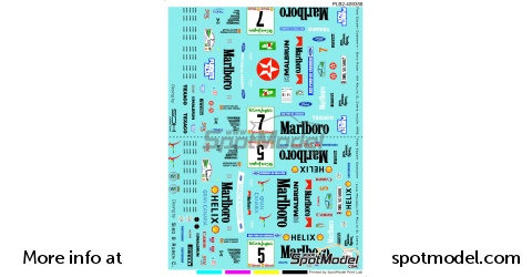 Print Lab Decals PLB2-409358: Marking / livery 1/24 scale - Ford Escort ...