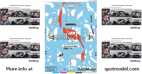 Print Lab Decals PLB2-506595: Marking / livery 1/27 scale - Audi R8 LMS ...