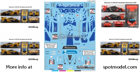 Print Lab Decals PLB2-540053: Marking / livery 1/27 scale - McLaren F1 ...