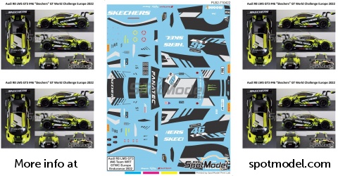 Print Lab Decals PLB2-710422: Marking / livery 1/27 scale - Audi R8 LMS ...