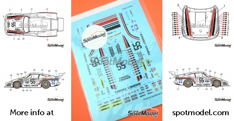 Print Lab Decals PLB2-727540: Marking / livery 1/24 scale - Porsche ...