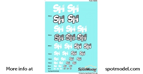 Print Lab Decals PLB2-738056: Logotypes - Speedhunters SH blanco (ref ...
