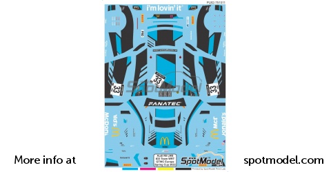 Print Lab Decals PLB2-751011: Marking / livery 1/27 scale - Audi R8 LMS ...