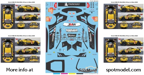 Print Lab Decals PLB2-983349: Marking / livery 1/27 scale - Ferrari 488 ...