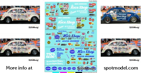 Print Lab Decals PLB2-994654: Decals 1/18 scale - Volkswagen Beetle ...