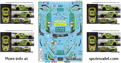 Print Lab Decals PLB2-997141: Marking / livery 1/27 scale - Mercedes ...
