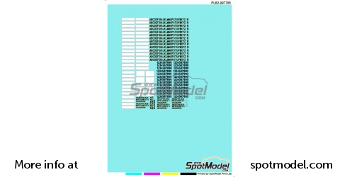Print Lab Decals PLB2-997786: Decals 1/32 scale - Spanish license ...