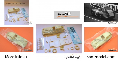 Profil24 P24124K: Car scale model kit 1/24 scale - Bristol 450 Bristol ...