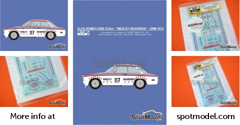 Reji Model 076: Marking / livery 1/24 scale - Alfa Romeo GTAm sponsored ...