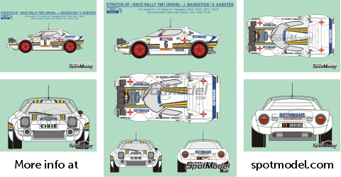 Reji Model 187: Marking / livery 1/24 scale - Lancia Stratos HF ...
