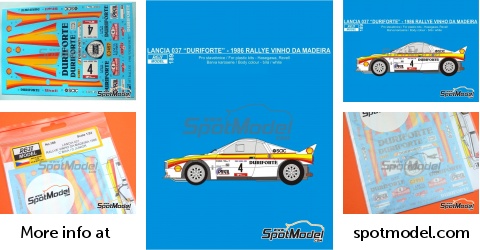 Reji Model 189: Marking / livery 1/24 scale - Lancia 037 Rally ...