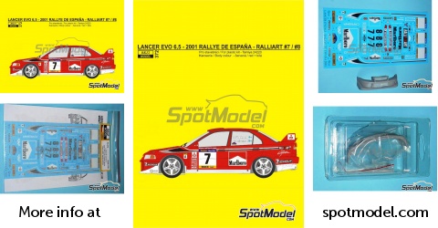 Reji Model 0372: Marking / livery 1/24 scale - Mitsubishi Lancer EVO 6. ...