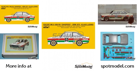 Reji Model 0374: Marking / livery 1/24 scale - Ford Escort MK.II 1800 ...