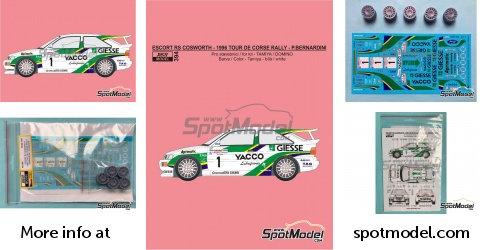 Reji Model 394: Marking / livery 1/24 scale - Ford Escort Cosworth ...