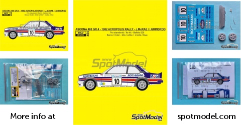 Reji Model 404: Marking / livery 1/24 scale - Opel Ascona 400 Group 4 ...