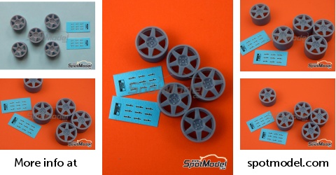 Reji Model SP942: Rims 1/24 scale - Speedline tarmac version 6 spokes ...