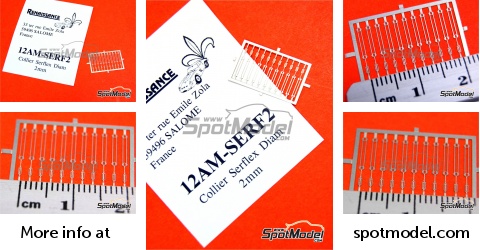 Renaissance Models 12AM-SERF2: Clamps 1/12 scale - Serflex hose clamp ...