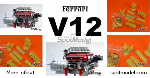 Renaissance Models 12ENG1: Engine 1/12 scale - Ferrari V12 3000cc (ref ...