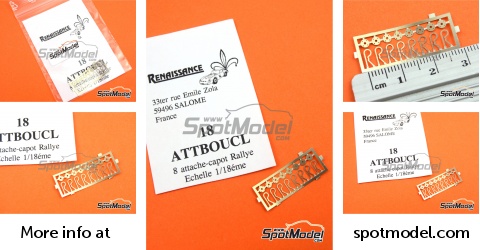 Renaissance Models 18ATTBOUCL: Bonnet pins 1/18 scale - Bonnet pins - 8 ...