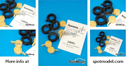 Renaissance Models 24R8G: Rims and tyres set 1/24 scale - Renault R8 ...