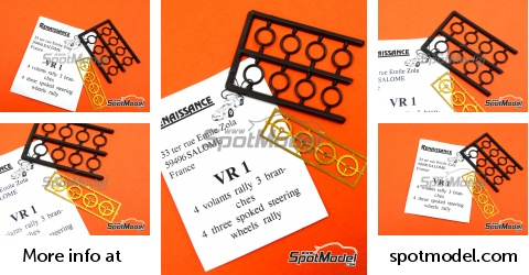 Renaissance Models VR1: Steering wheel 1/43 scale - Three spokes ...