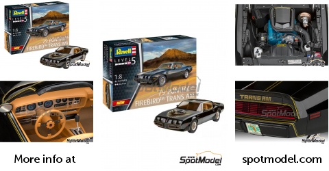 Revell 07710: Car scale model kit 1/8 scale - Pontiac Firebird Trans Am ...