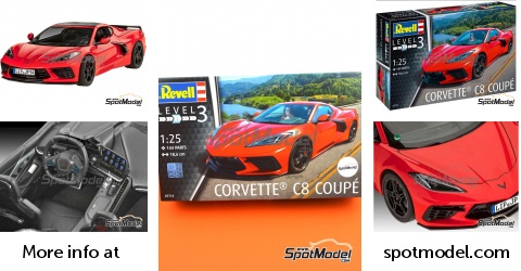Revell 07714: Car scale model kit 1/25 scale - Corvette C8 Coupe (ref ...