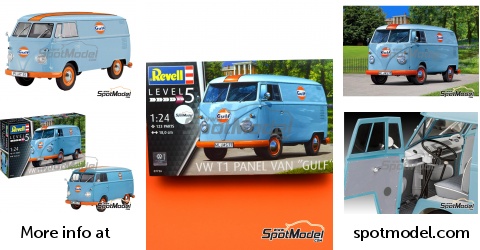 Revell 07726: Van scale model kit 1/24 scale - Volkswagen Transporter ...