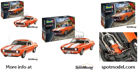 Revell 07727: Car scale model kit 1/12 scale - Chevrolet Camaro Z28 ...