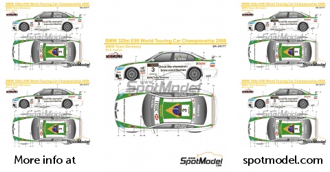 SK Decals SK24177: Marking / livery 1/24 scale - BMW 320si E90 BMW ...