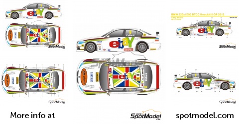 SK Decals SK24180: Marking / livery 1/24 scale - BMW 320si E90 West ...