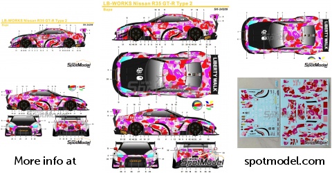 SK Decals SK-24209: Marking / livery 1/24 scale - Liberty Walk LB Works ...