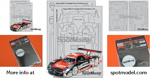 Scale Motorsport 7016: Carbon fibre pattern decal set 1/24 scale ...