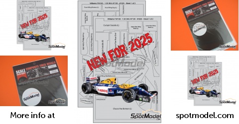 Scale Motorsport 7120: Carbon fibre pattern decal set 1/20 scale ...