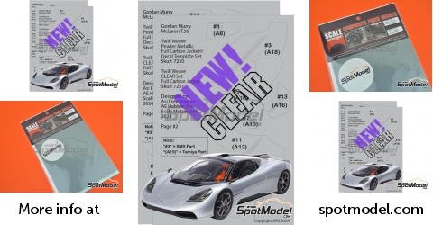 Scale Motorsport 7251: Carbon fibre pattern decal set 1/24 scale ...