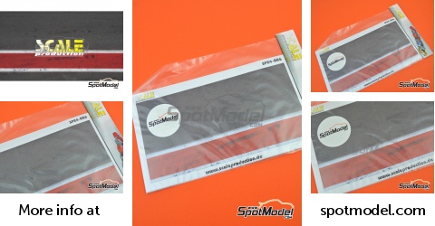 Scale Production SP24-BB6: Detail 1/24 scale Self adhesive pit-lane ...