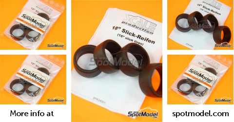 Scale Production SPR24001: Tyre set 1/24 scale 18 inches slicks 4 units ...