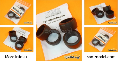 Scale Production SPR24002#3: Tyre set 1/24 scale - 18 inches slicks - 4 ...