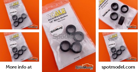 Scale Production SPR24003: Tyre set 1/24 scale - Slicks 13 inches - 4 ...
