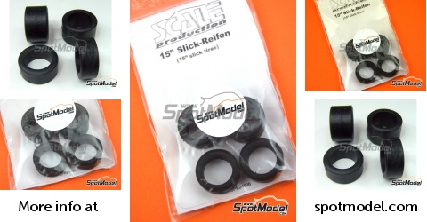 Scale Production SPR24006: Tyre set 1/24 scale - Slicks 15 inches set 2 ...