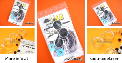 Scale Production SPRF24032: Rims 1/24 scale - BBS Le Mans 19 inches - 4 ...